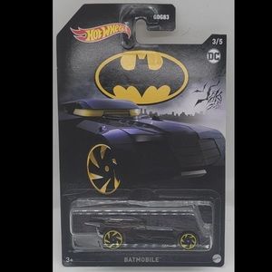Batman | Toys | Hot Wheels Batman Batmobile Black Yellow Classic Batman ...